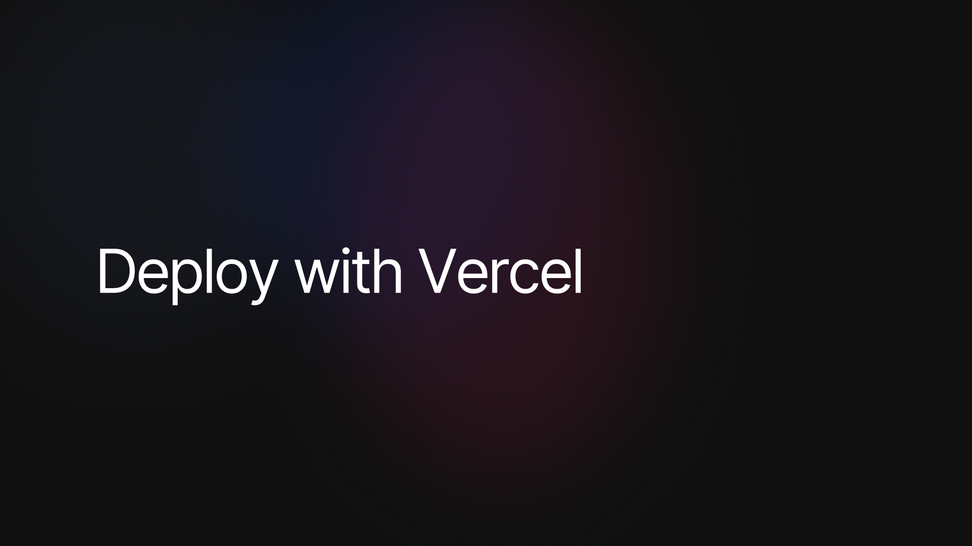 Deploy with Vercel Deploy with Vercel